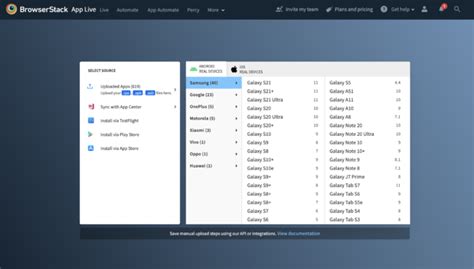 how to run appium tests on android devices browserstack