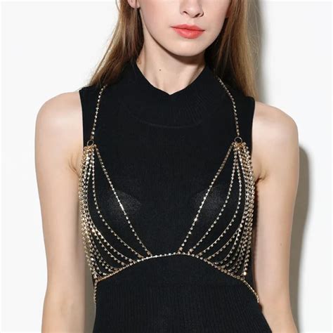 Fashion Chain Bra Body Jewelry Popular Elements Sexy Exaggerated Full