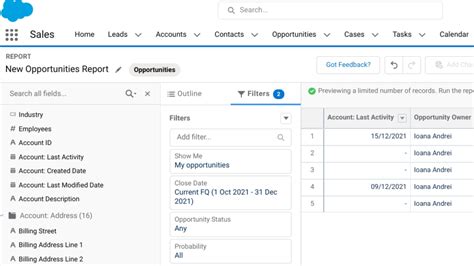 how to export data and create a report in salesforce techradar