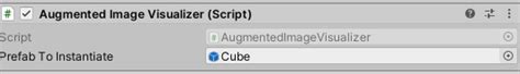 c arcore augmented image the object you want to instantiate is