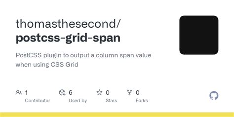 github thomasthesecond postcss grid span postcss plugin to output a