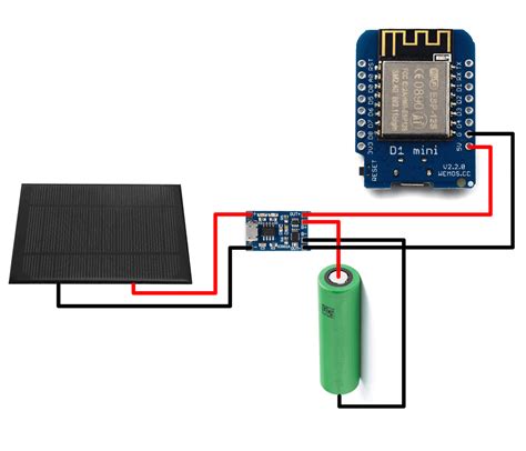 esp8266 am 18650 mit solarzelle betreiben arduino sensoren solar