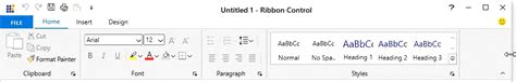 dealing with ribbon in wpf ribbon control syncfusion