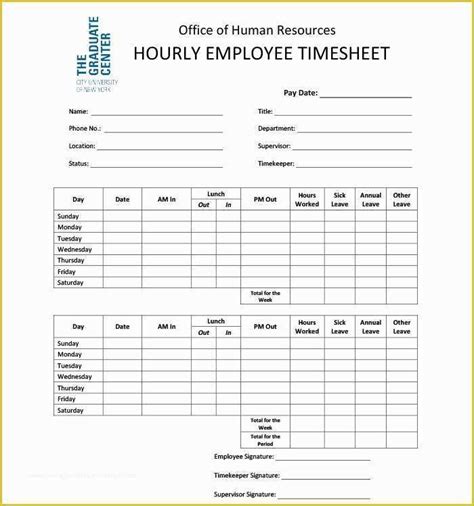 Free Weekly Timesheet Template Of 60 Sample Timesheet Templates Pdf Doc