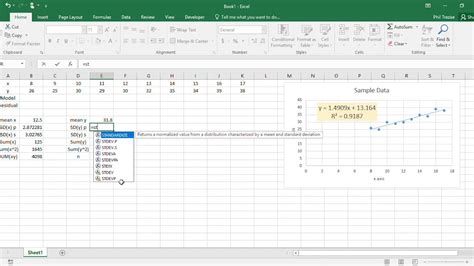 excel for linear regression youtube
