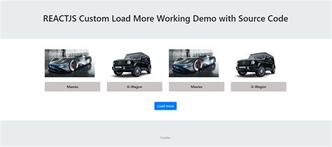 reactjs custom load more working demo with source code