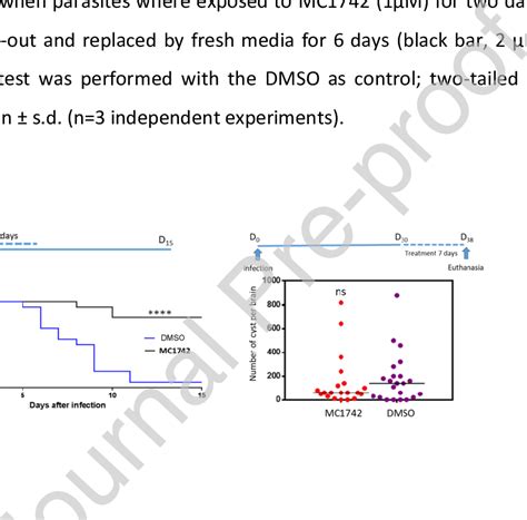 Effect Of Mc1742 On The Outcome Of The Acute And Latent Toxoplasmosis