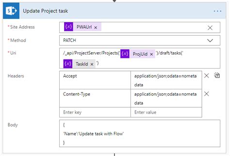solved update project online task power platform community