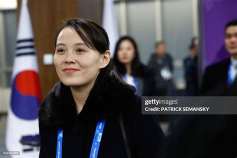 Topshot North Koreas Kim Jong Uns Sister Kim Yo Jong Arrives For