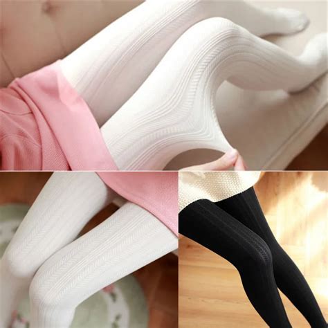 Super Elastic Jacquard Tights Women Warm Solid Tights Female Collant