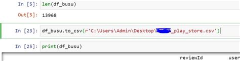 python unable to save dataframe in jupyterlab to csv excel stack