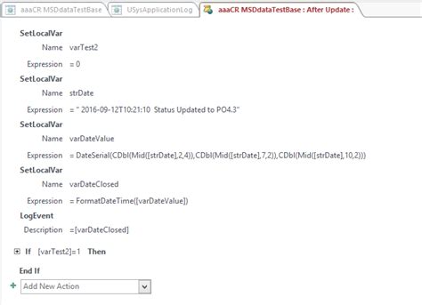 vba convert string to date in ms access data macro