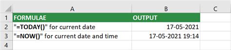 how to automatically insert date and timestamp in excel geeksforgeeks