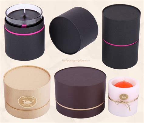 Buy Custom Cardboard Tube Candles Packaging Boxes Holder