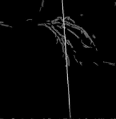python how to detect the centerline from edges of a