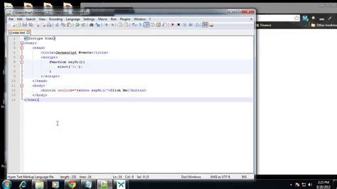 events and event handling youtube