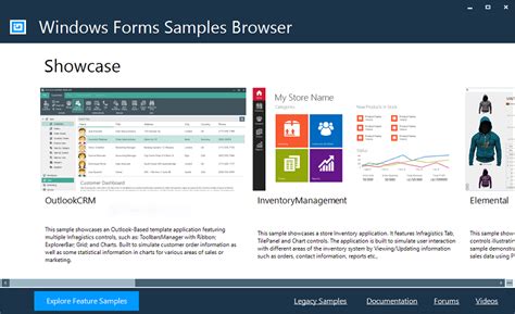 ultimate ui for windows forms samples infragistics windows forms™ help
