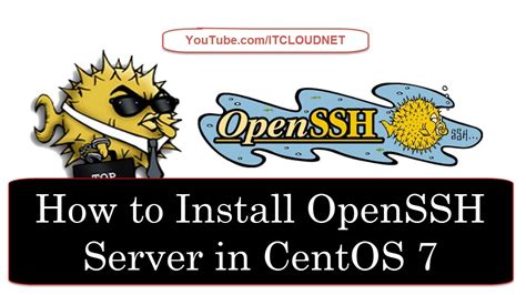 how to install openssh server in centos 7 youtube