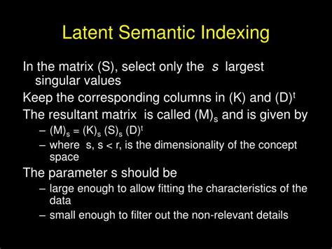 ppt ir models latent semantic analysis powerpoint presentation id