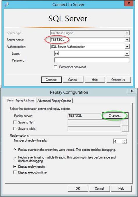 how to replay a sql server trace on a different server