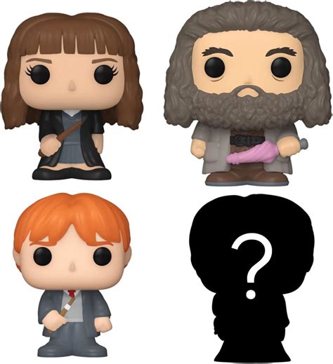 Set 4 Figurine Harry Potter Hermione Granger Rubeus Hagrid Ron