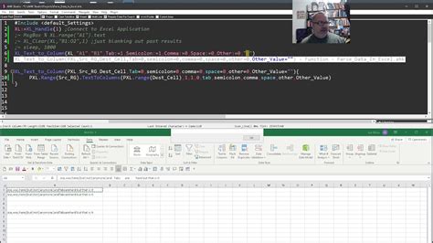 text to columns parsing data in excel with autohotkey youtube