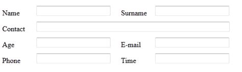 css html complex form layout using div s stack overflow
