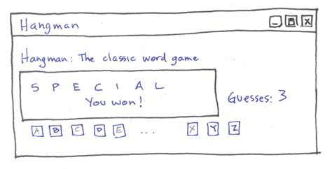 hangman ui prototype