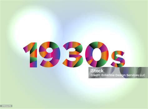 1930 年代の概念のカラフルなワードアートの図 1930年のベクターアート素材や画像を多数ご用意 1930年 1930～1939年