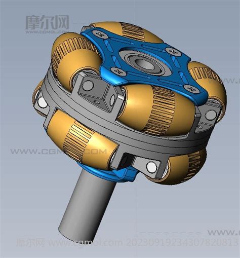 双输入全向驱动轮solidworks模型 机械工具模型下载 摩尔网cgmol