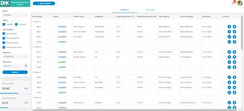 hospital management demo with optimus framework dhtmlx suite 7 docs