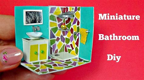 Miniature Bathroom Diy Doll Stuff Miniature Diy Youtube