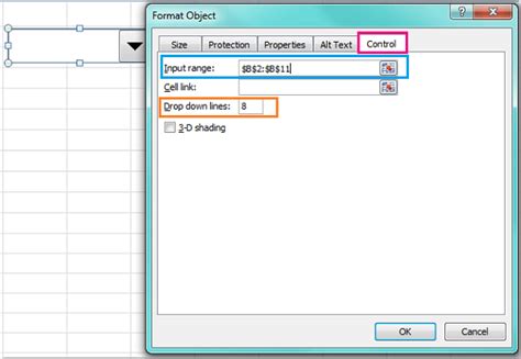 cách tạo combo box trong excel học excel online miễn phí