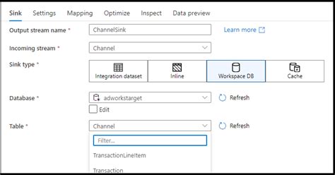 sink transformation in mapping data flow azure data