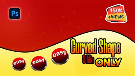 How To Make Curved Shape In Photoshop Easier 3 Minutes Youtube