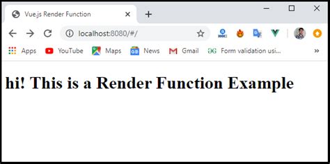 vue js render functions tutorial and example