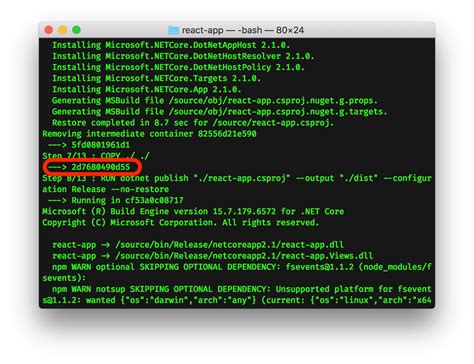 error msb3073 the command npm install exited with code 127