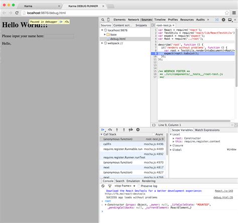 testing reactjs components with karma and webpack codementor