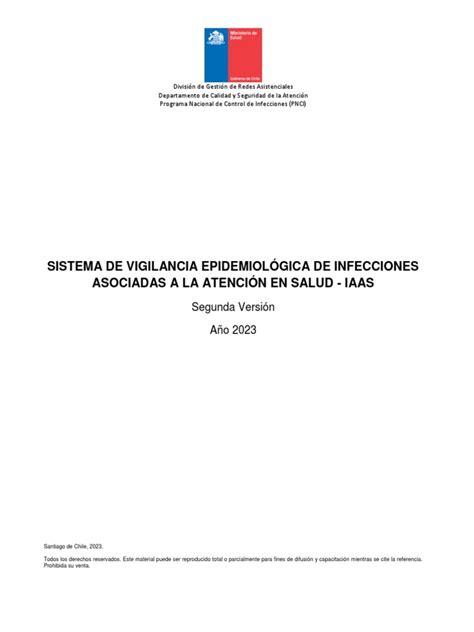 Sistema De Vigilancia Epidemiologica De Infecciones Asociadas A La