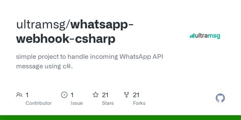 github ultramsg whatsapp webhook csharp simple project to handle