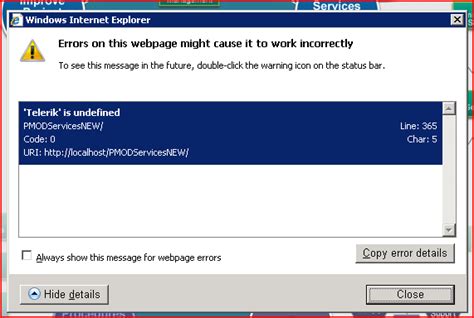 javascript why i am getting this message telerik is undefined