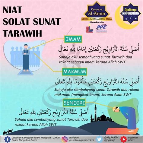 Niat Solat Tarawih Dan Cara Melakukan Solat Tarawih Di Bulan Ramadhan