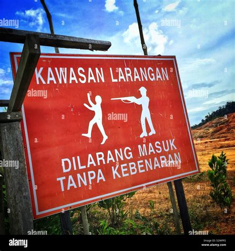 Simbol Dilarang Masuk Tanpa Urusan Beli Hsp Construction Safety Sign