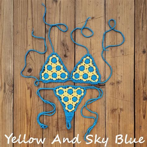 Handmade Crochet Bikini Set Bikini Crochet Sexy Swimwear Crochet