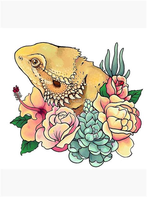 Pastel Bearded Dragon Poster By Morgan Carpenter Bearded Dragon