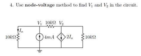 solved use node voltage method to find v1 and v2 in the c