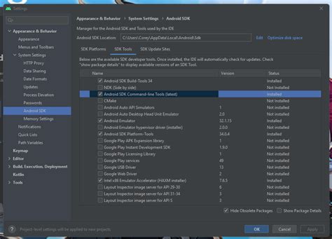 flutter android sdkmanager was found but failed to run stack overflow