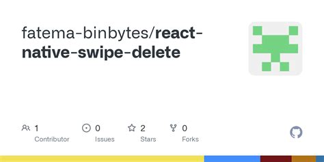 github fatema binbytes react native swipe delete