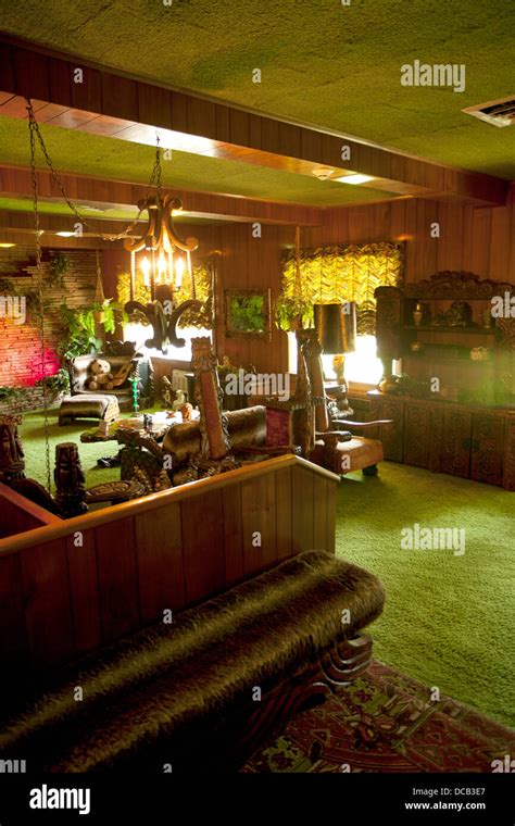 The Jungle Room At Graceland The Home Of Elvis Presley In Memphis