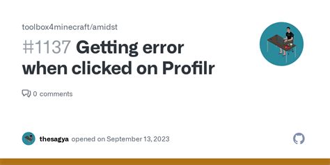 getting error when clicked on profilr · issue 1137 · toolbox4minecraft